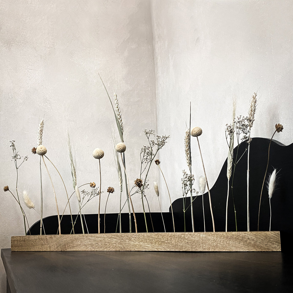 Mali Mango Wood Dried Flower Bar - Neutrals - Large