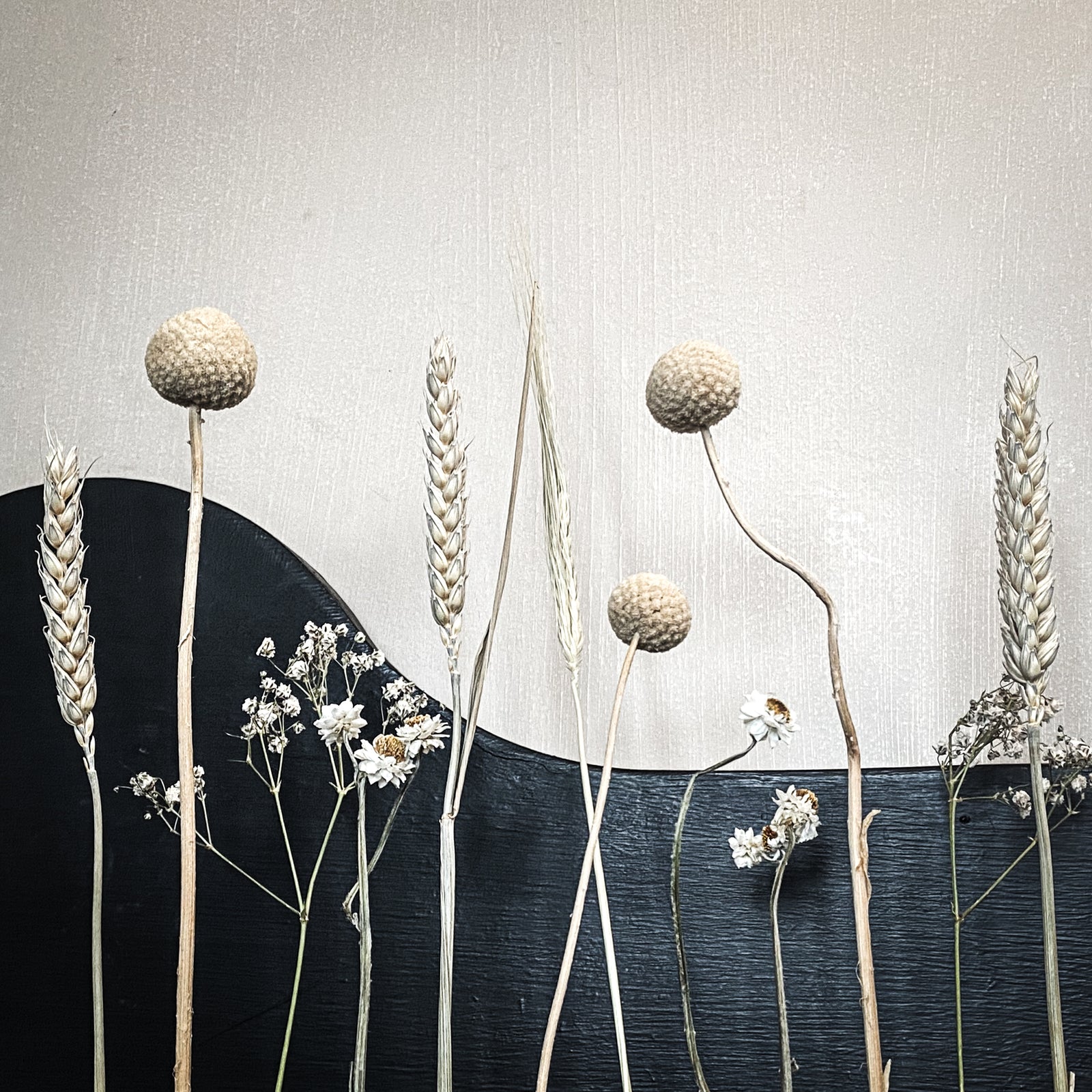 Mali Mango Wood Dried Flower Bar - Neutrals - Small